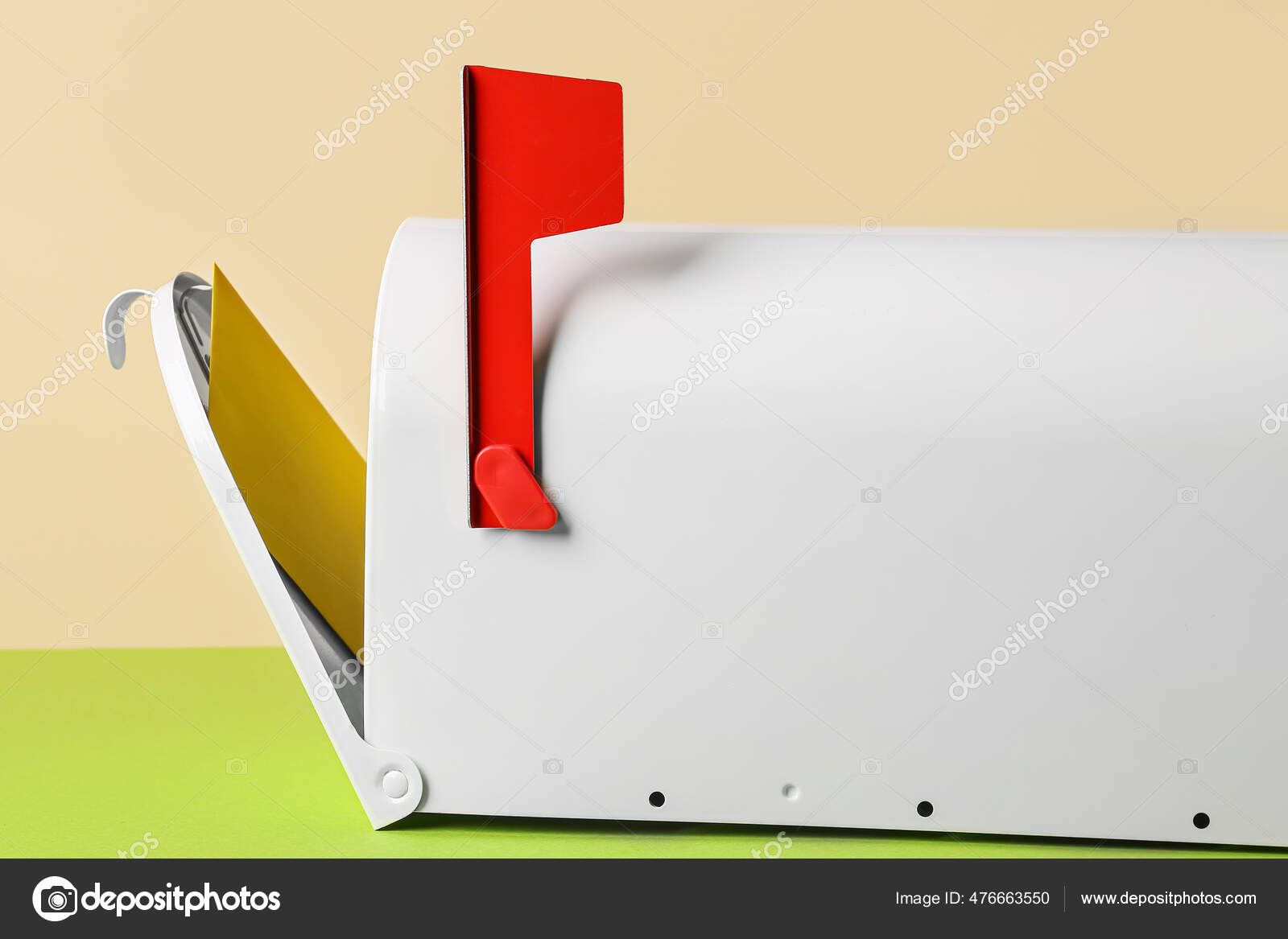 Mail Box Letter Color Background Stock Photo by ©serezniy 476663550