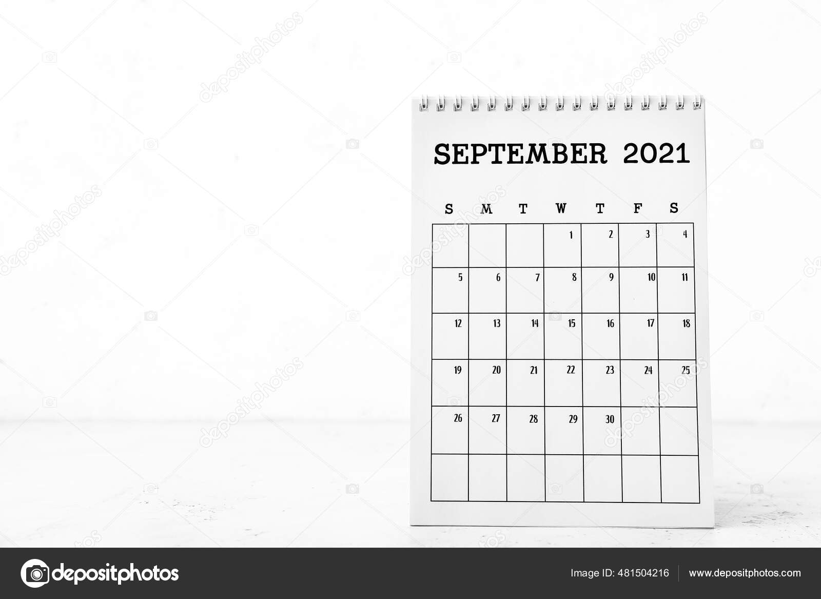 Flip Paper Calendar Light Background — Stock Photo © serezniy #481504216