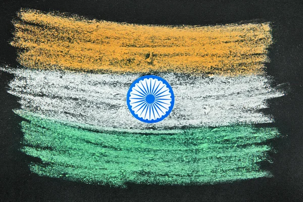 Bendera India Yang Terbuat Dari Glitter Diisolasi Latar Belakang Putih ...