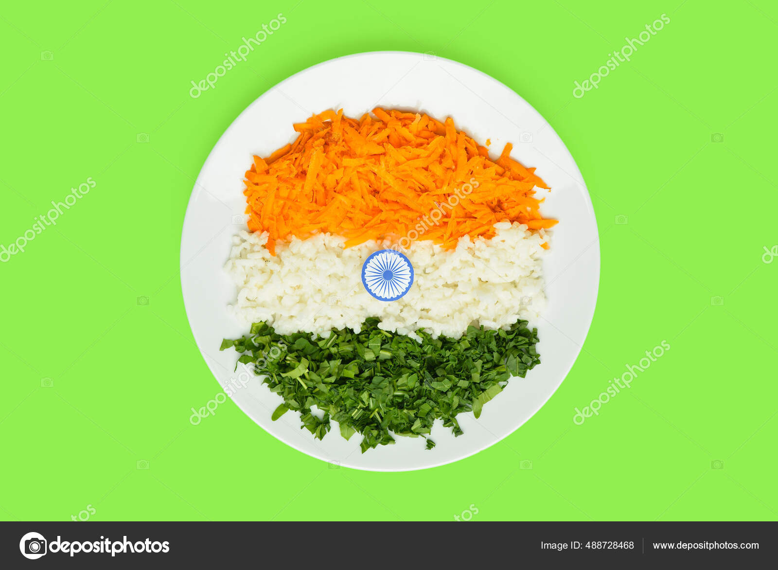 Flag India Made Food Color Background Stock Photo by ©serezniy 488728468