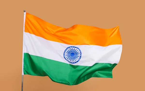 Bendera India Yang Terbuat Dari Glitter Diisolasi Latar Belakang Putih ...