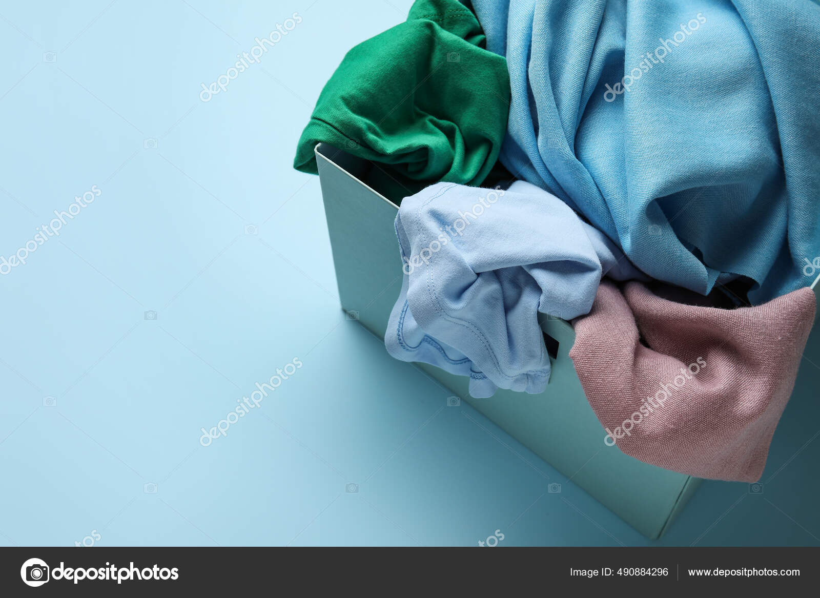Wardrobe Box Clothes Color Background — Stock Photo © serezniy #490884296