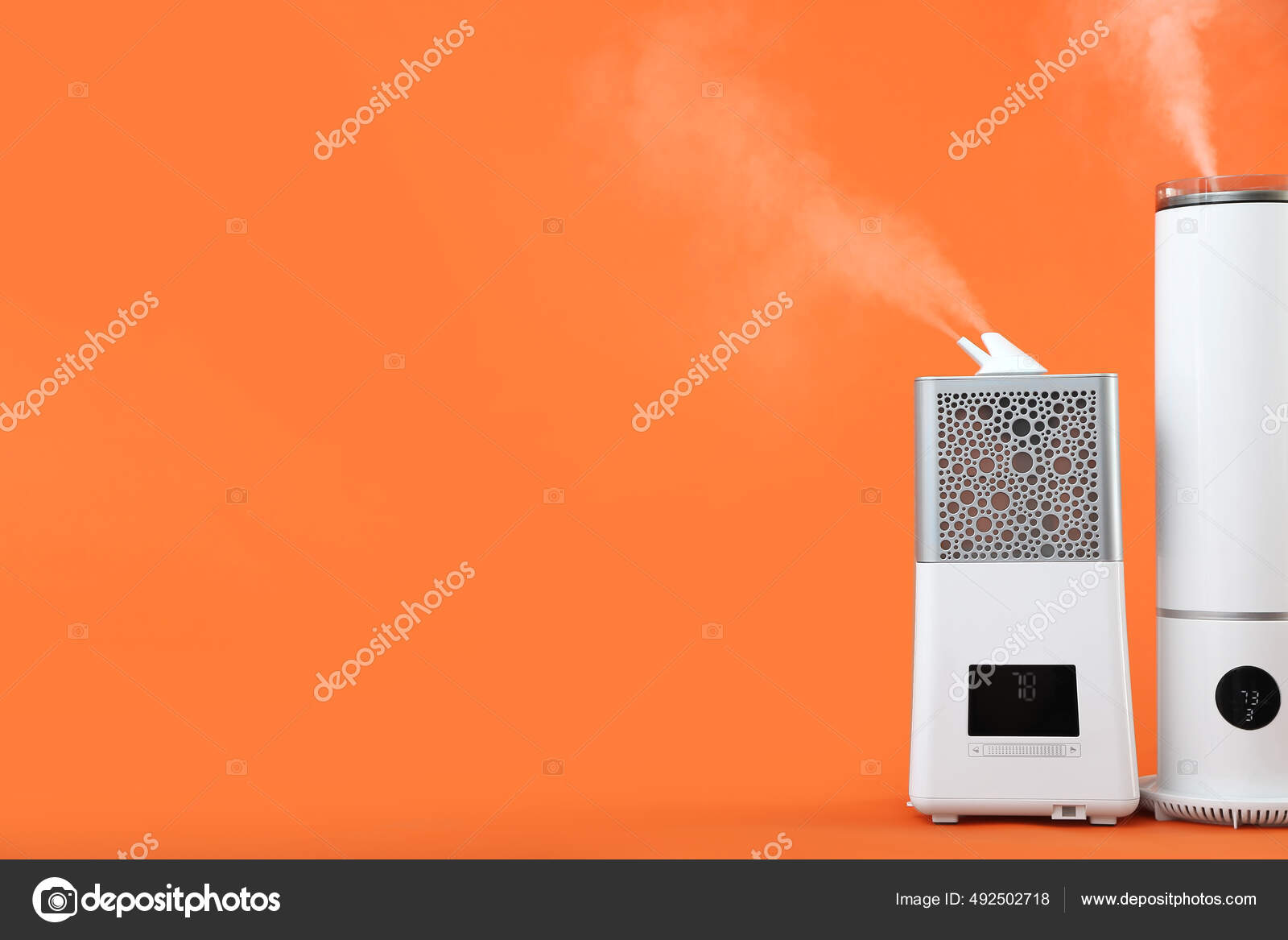 Modern Humidifiers Color Background Stock Photo by ©serezniy 492502718