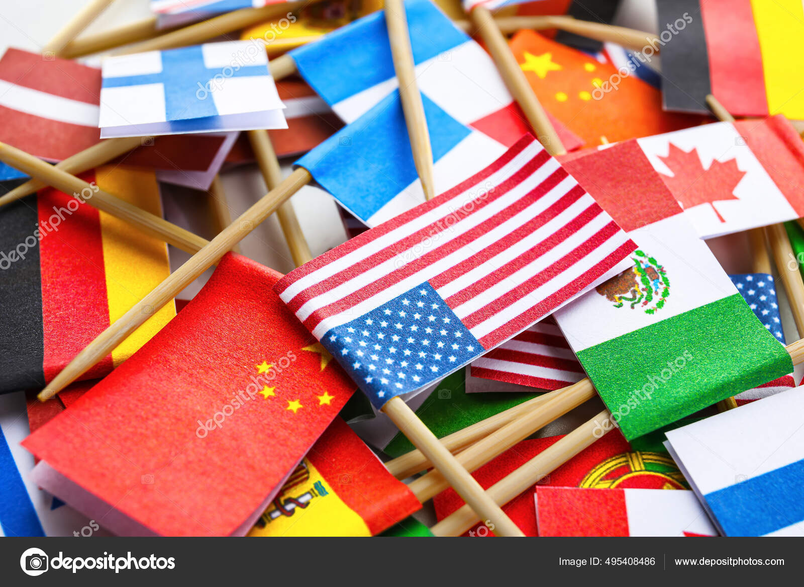 Many Flags Different Countries Background Stock Photo by ©serezniy ...
