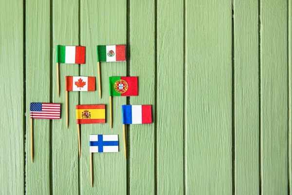 Many Flags Different Countries Background Stock Photo by ©serezniy ...