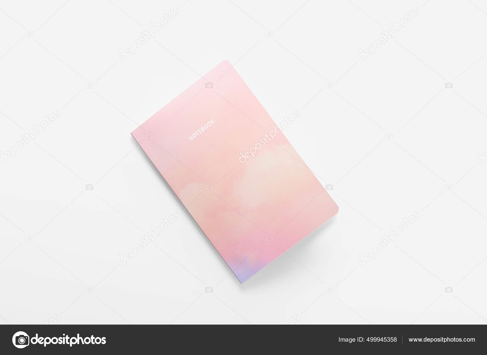 Stylish Notebook White Background — Stock Photo © serezniy #499945358