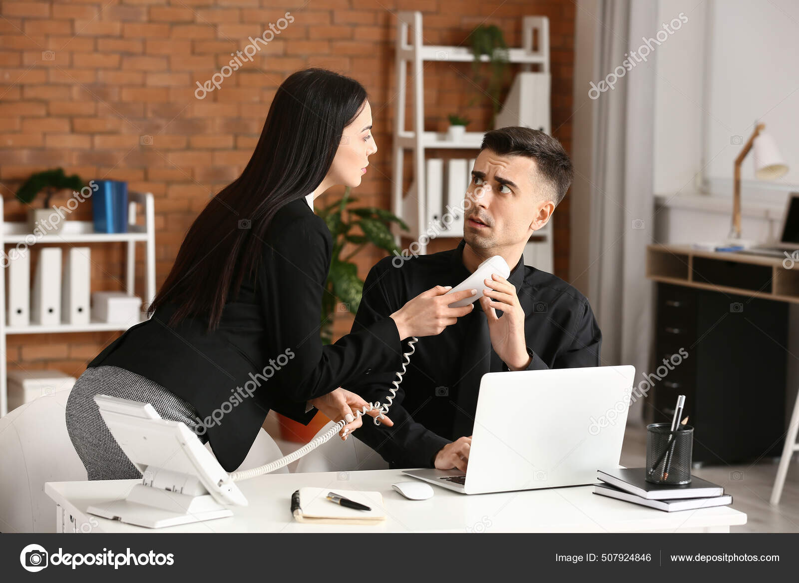 Beautiful Young Secretary Seducing Her Boss Office Concept Harassment ... Beautiful Young Secretary Seducing Her Boss Office Concept Harassment ...