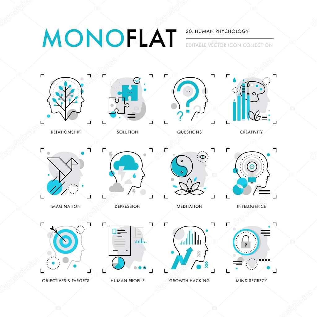 Human Psychology Icons Stock Vector Image by ©bloomua #120001042