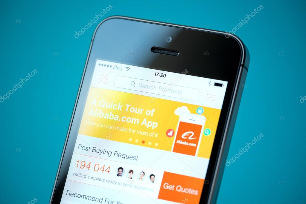 Alibaba application on Apple iPhone 5S – Stock Editorial Photo ...