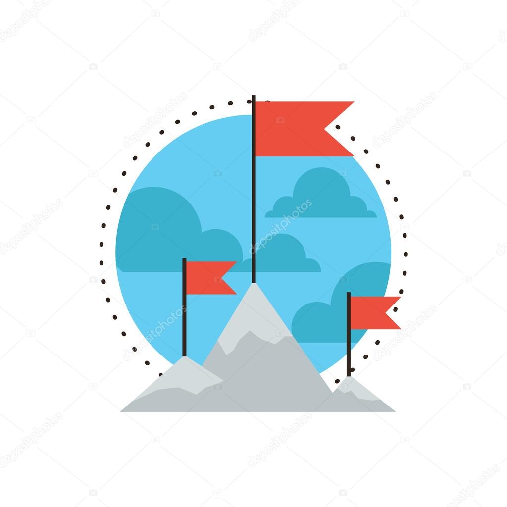 Mountain peak flat line icon — Stock Vector © bloomua #72656435
