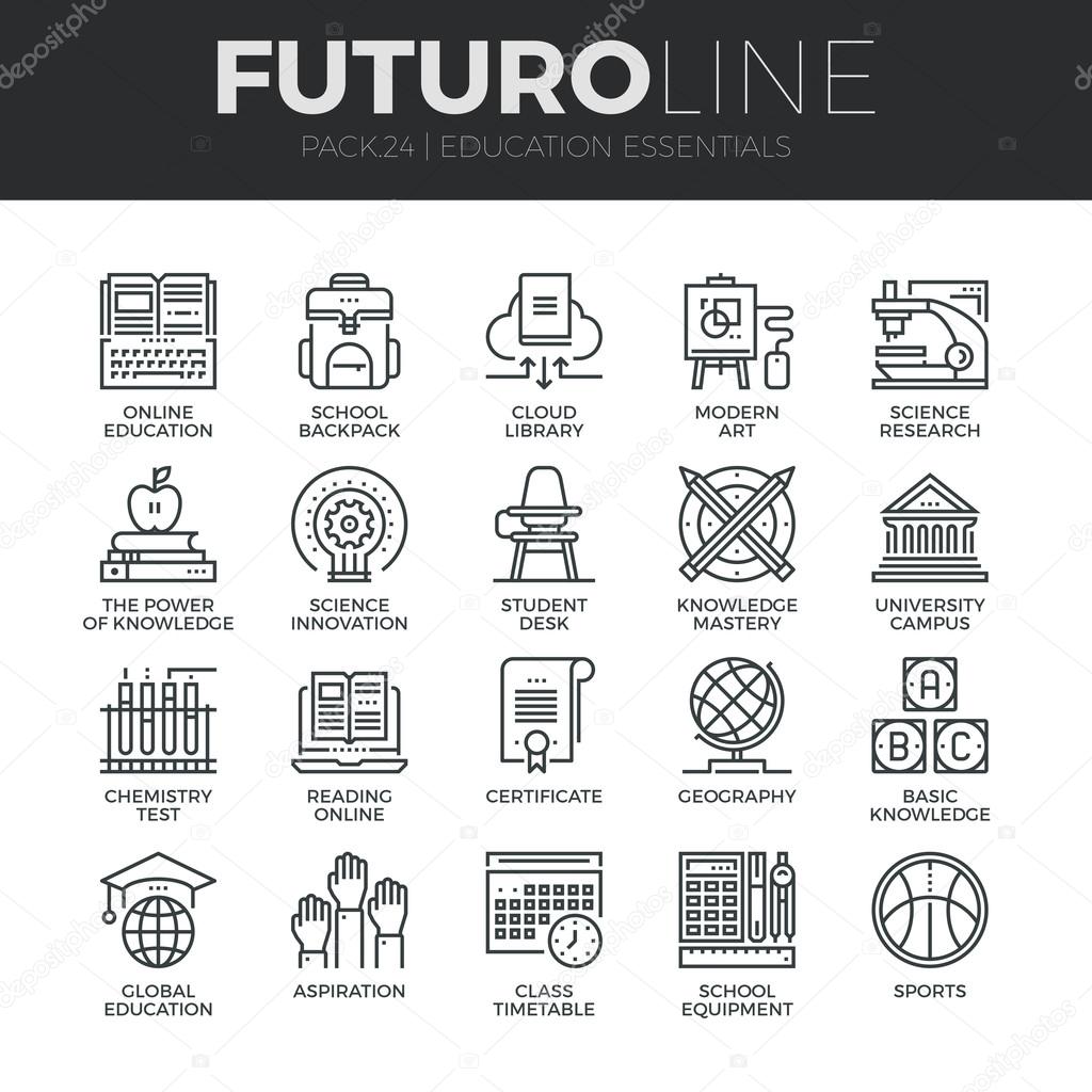 Education and Training Icons Set — Stock Vector © bloomua #91804652