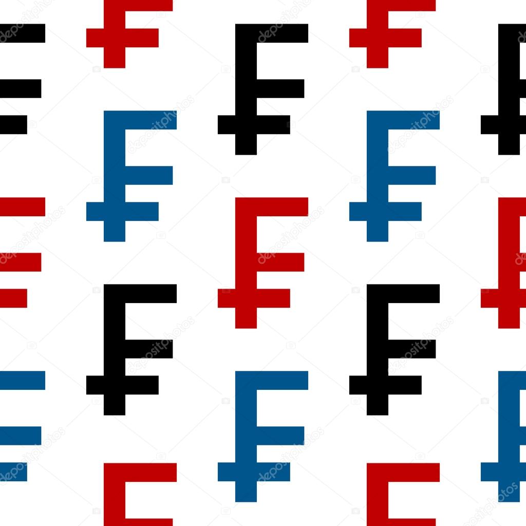 Swiss franc symbol seamless pattern Stock Vector Image by ©konstsem ...