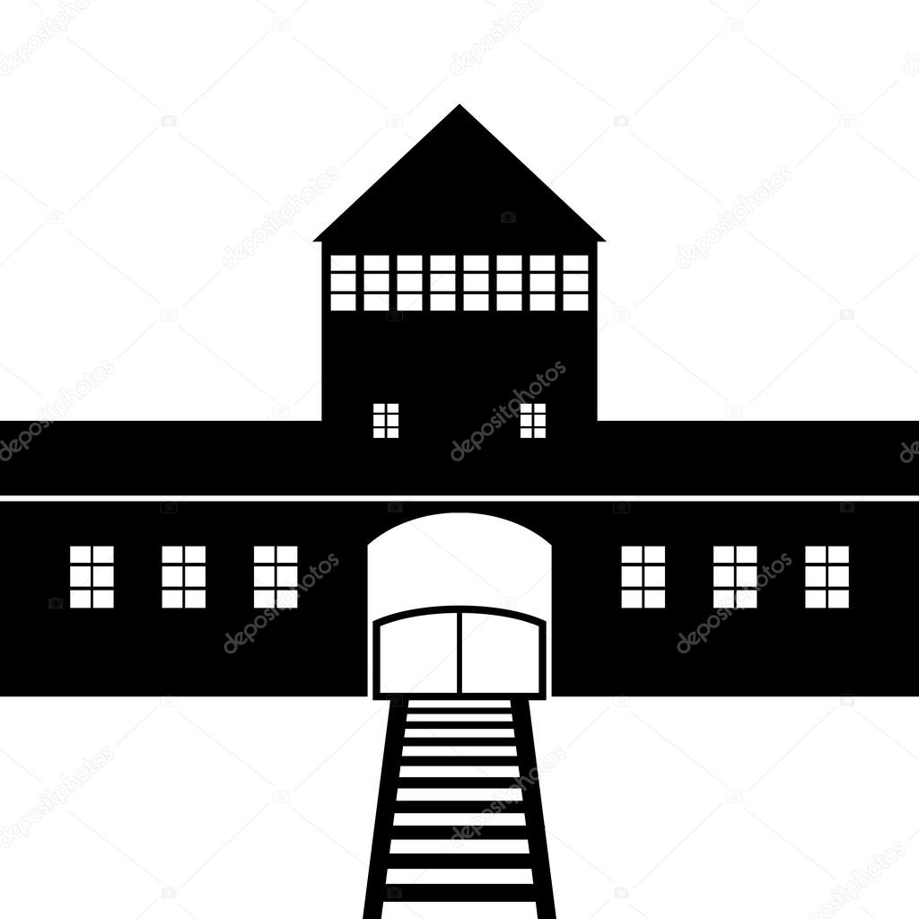 Concentration Camp Auschwitz icon Stock Vector Image by ©konstsem #56252953