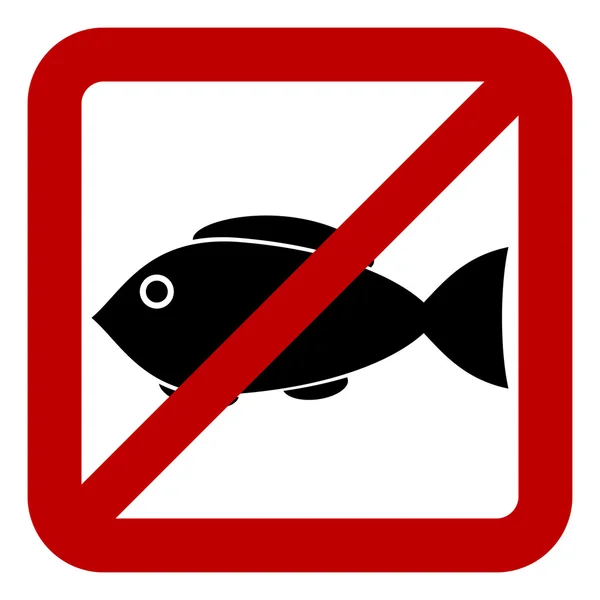 Fish Symbol Fishing Prohibited Sign Icon White Transparent Background ...