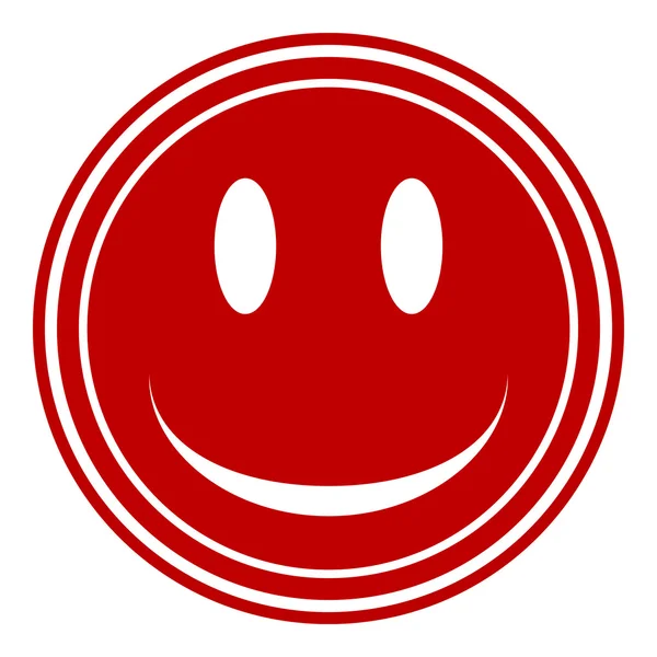Smile face red circle icon Stock Vector Image by ©konstsem #8018124