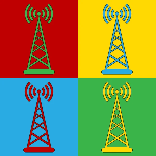 Radio mast symbol Vector Art Stock Images | Depositphotos