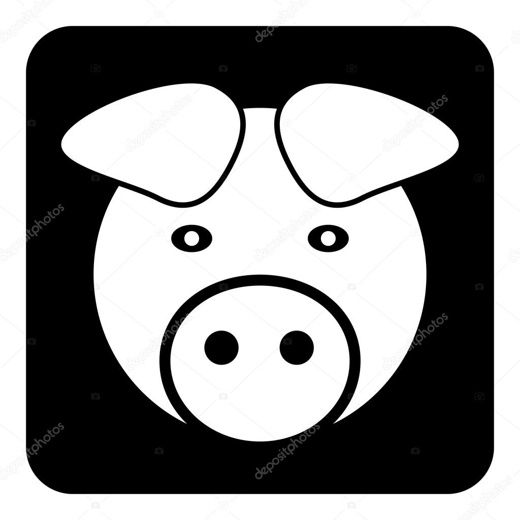 Pig symbol button. — Stock Vector © konstsem #77237960 Pig symbol button. — Stock Vector © konstsem #77237960
