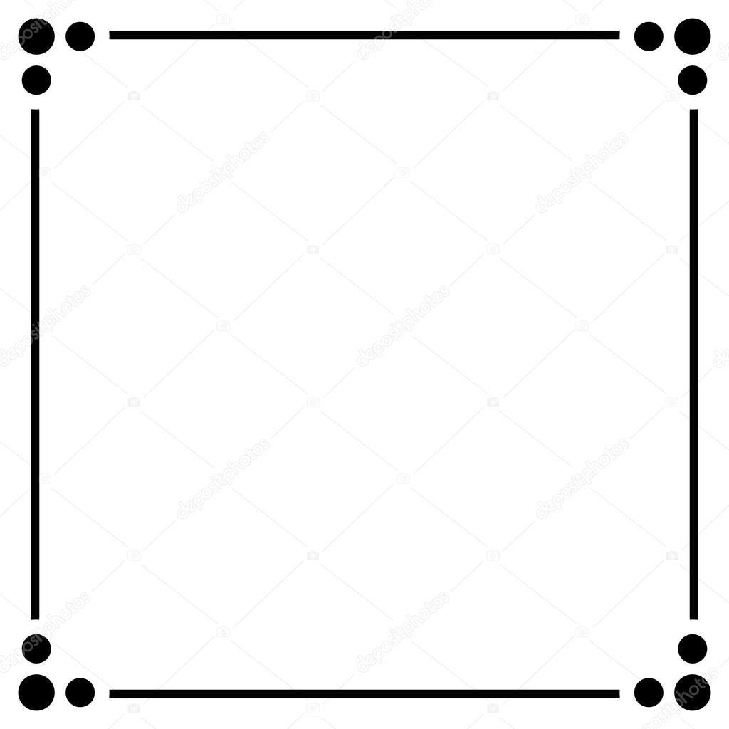 Cadre décoratif ornemental simple . Vecteur par ©konstsem 94686244