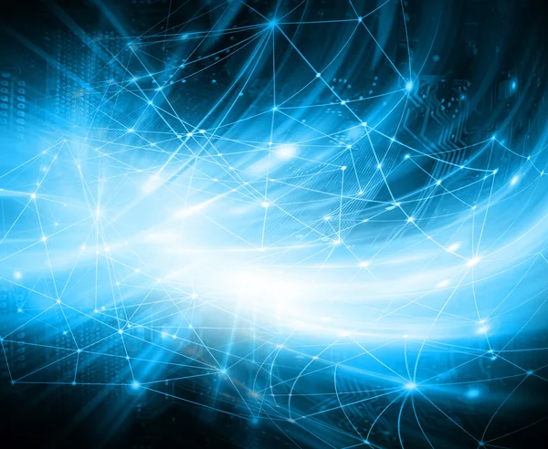 Best Internet Concept of global business.Technological background. Rays ...