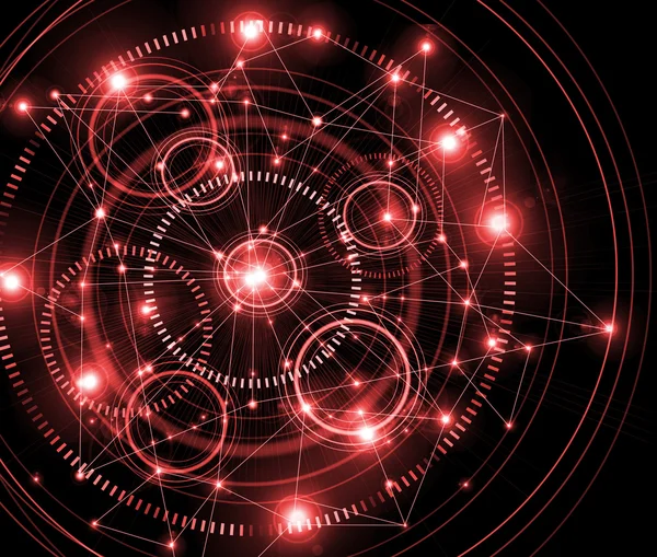 Best Internet Concept of global business.Technological red background ...