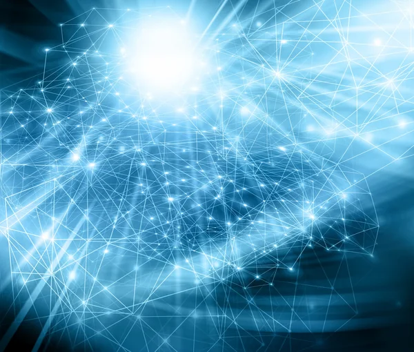 Best Internet Concept of global business.Technological background. Rays ...