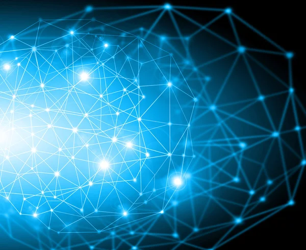 Best Internet Concept of global business.Technological background. Rays ...