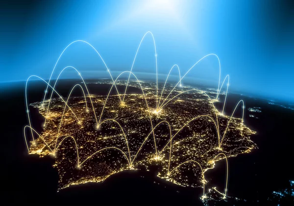 Physical world map illustration. Elements of this image furnished by ...