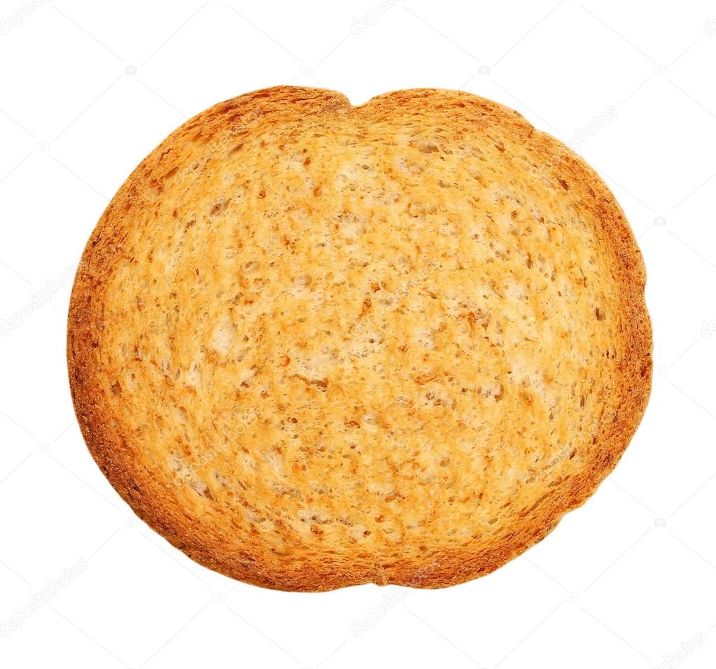 Pile rusks with wholewheat flour, bread sliced isolated, whole wheat ...