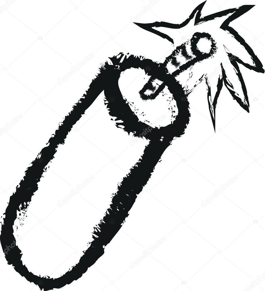 Doodle firecracker Stock Illustration by ©dusan964 #54238291