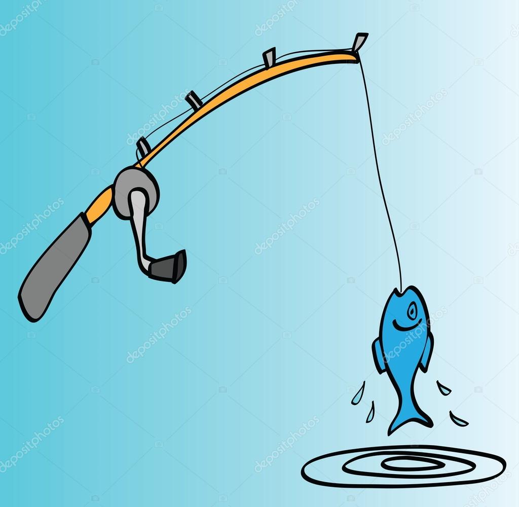 Cartoon fishing rod Stock Illustration by ©dusan964 #69198657