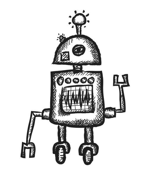 Robot doodle rajz images libres de droit, photos de Robot doodle rajz ...