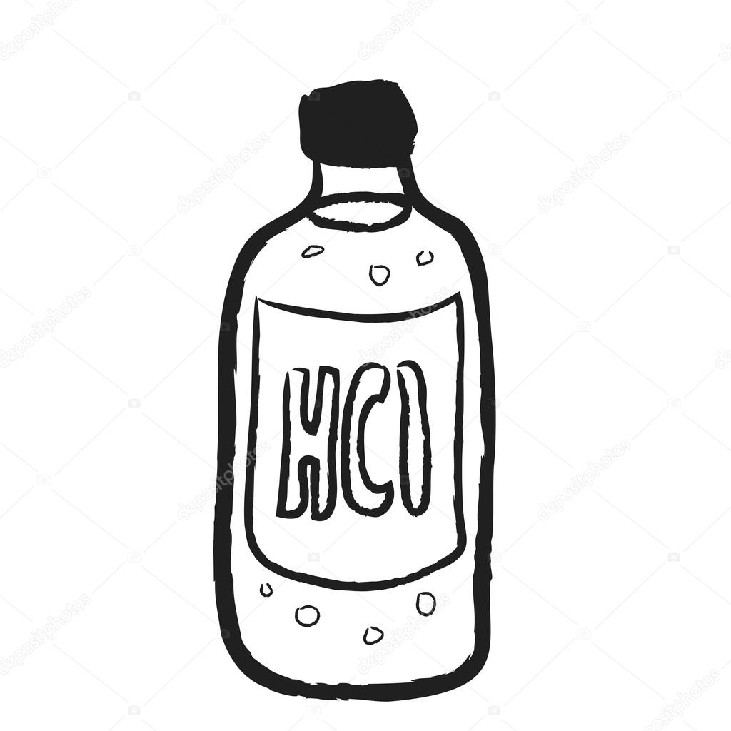 Hydrochloric Acid Bottle