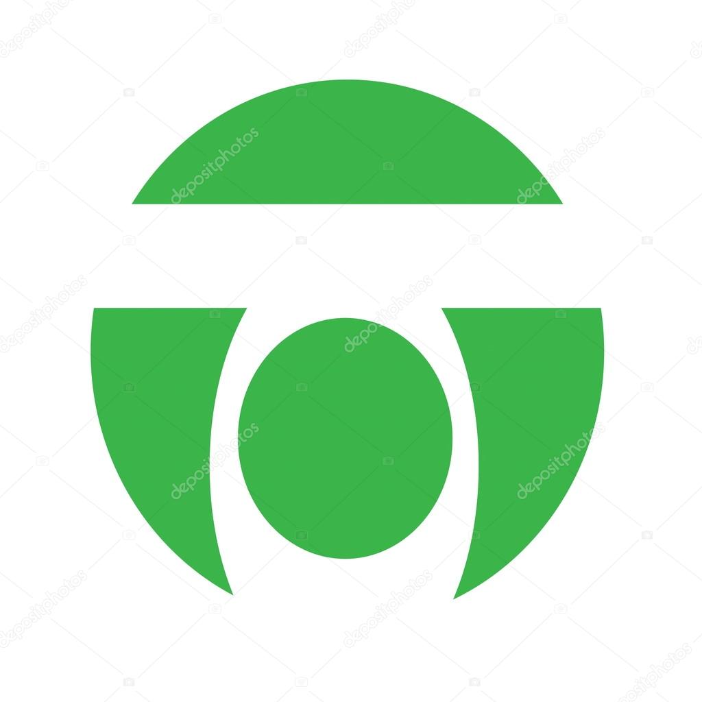 Logotipo círculo verde, icono del elemento de diseño — Foto de stock ...