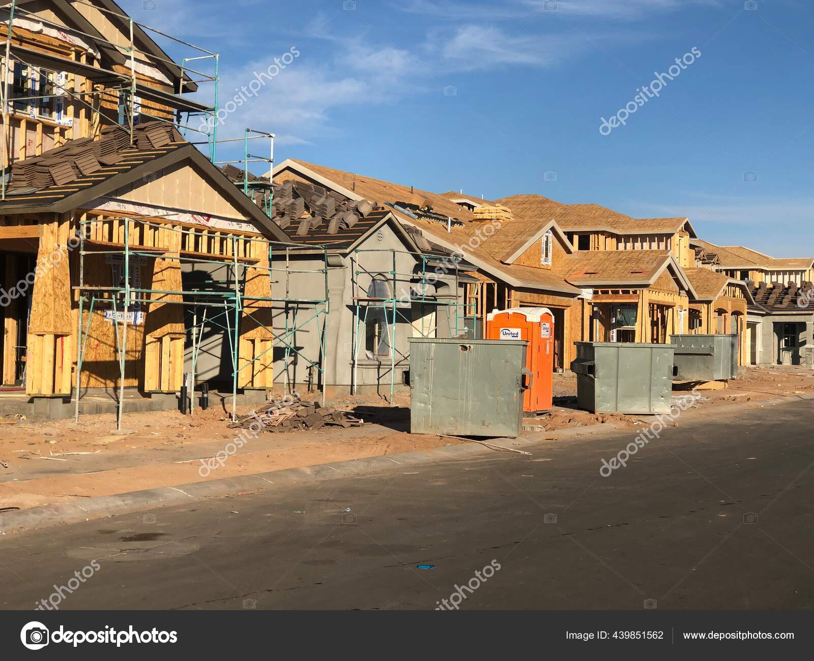 New Home Construction Development Going Arizona — Stock Editorial Photo ...
