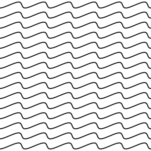 Black Wavy Line Seamless Pattern — Stock Vector © creativika #118250998