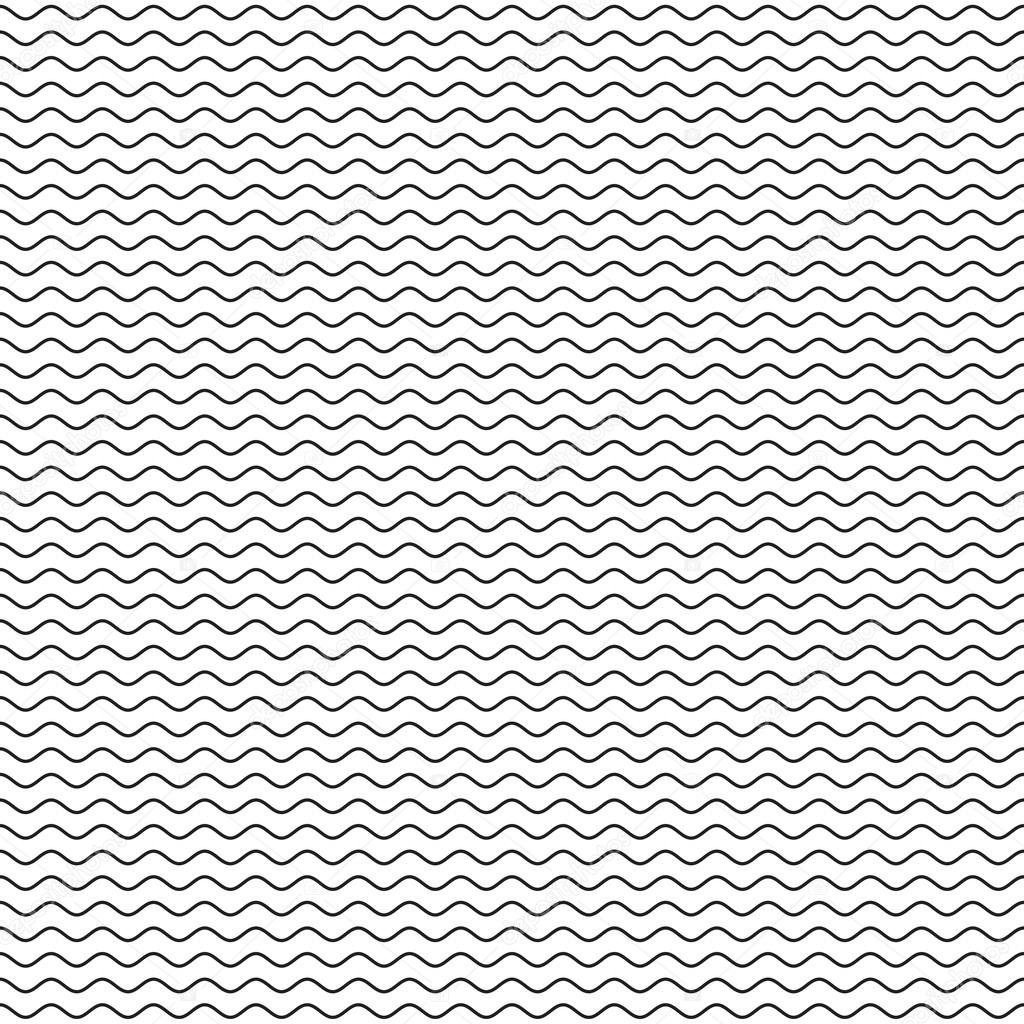 Black Wavy Line Seamless Pattern — Stock Vector © creativika #118251028