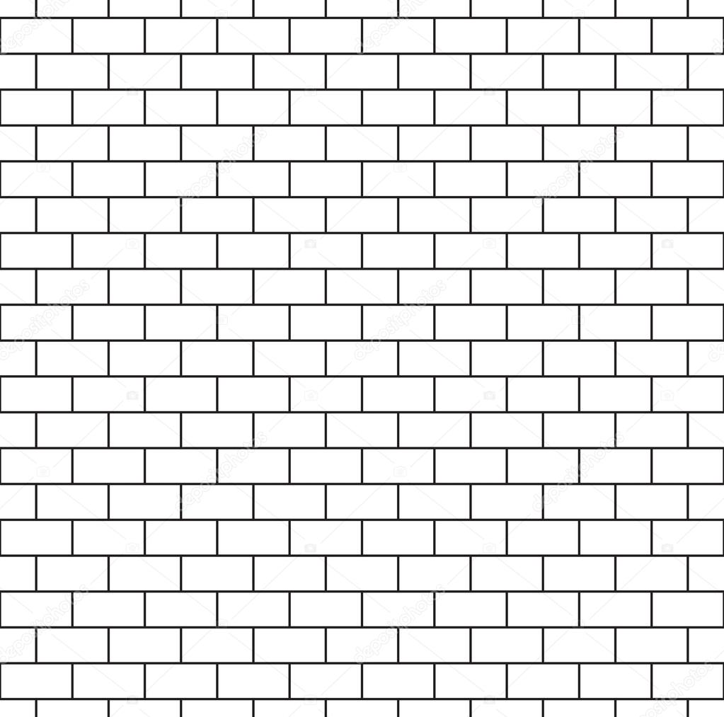 White Brick Wall Seamless Pattern Stock Vector Image by ©creativika ...