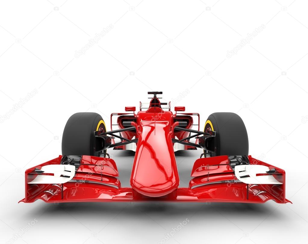 Rode Formule 1 auto - vooraanzicht – Redactionele stockfoto ...