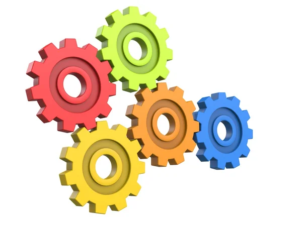 Colorful ring of gears Stock Photo by ©valdum 66392641