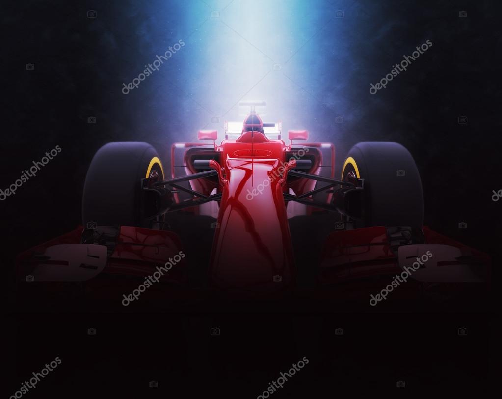 Red formula one car - epic lighting - 3D Illustration ⬇ Stock Photo ...