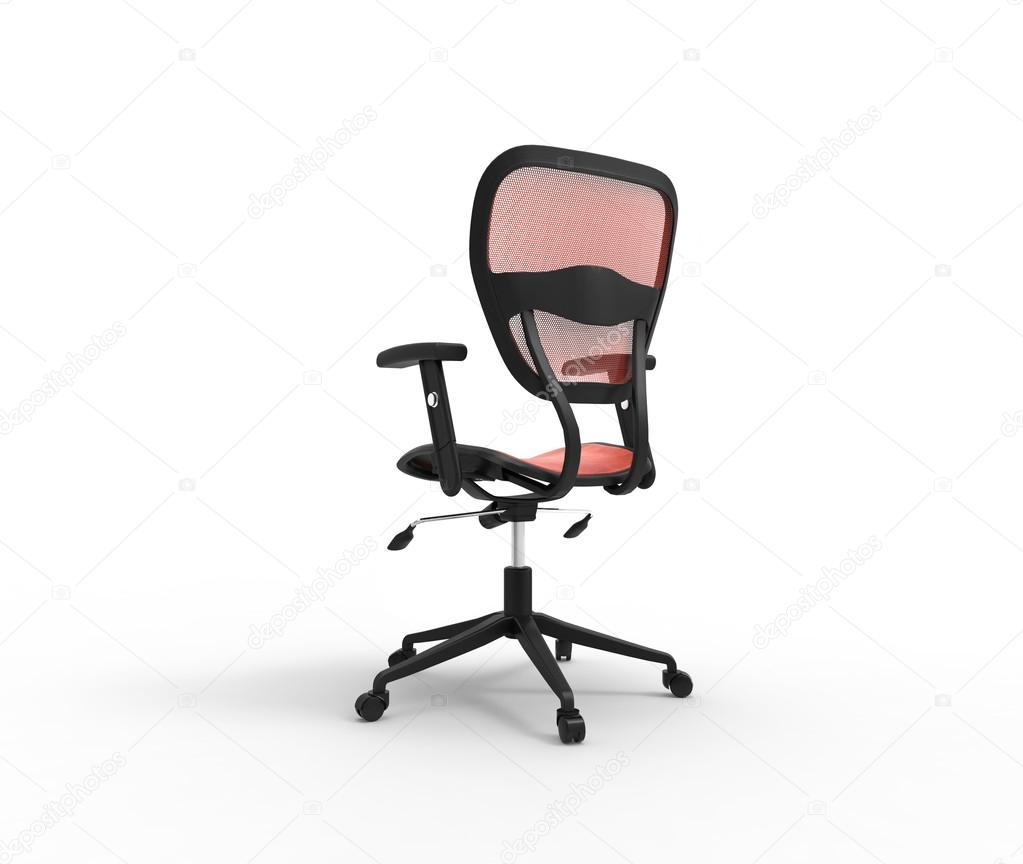 Red Office Chair - Back Side View — Stock Photo © Trimitrius #83375038