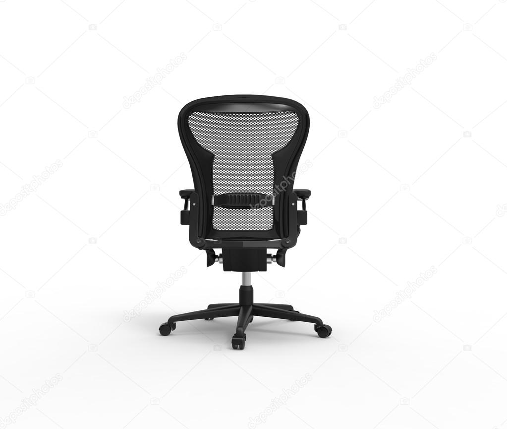 Black Office Chair Back View