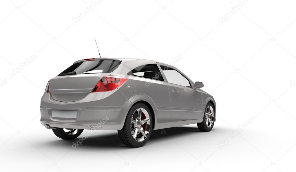 Silver Compact Car - Back Side — Stock Editorial Photo © Trimitrius ...