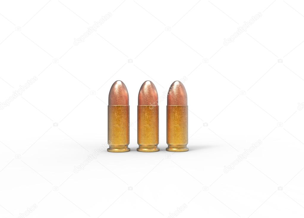 3 Pistol Bullets Stock Photo by ©Trimitrius 83379162