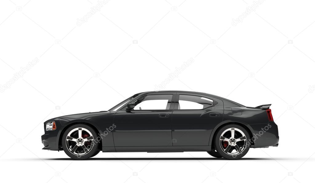 Black American Car - Side View – Stock Editorial Photo © Trimitrius ...