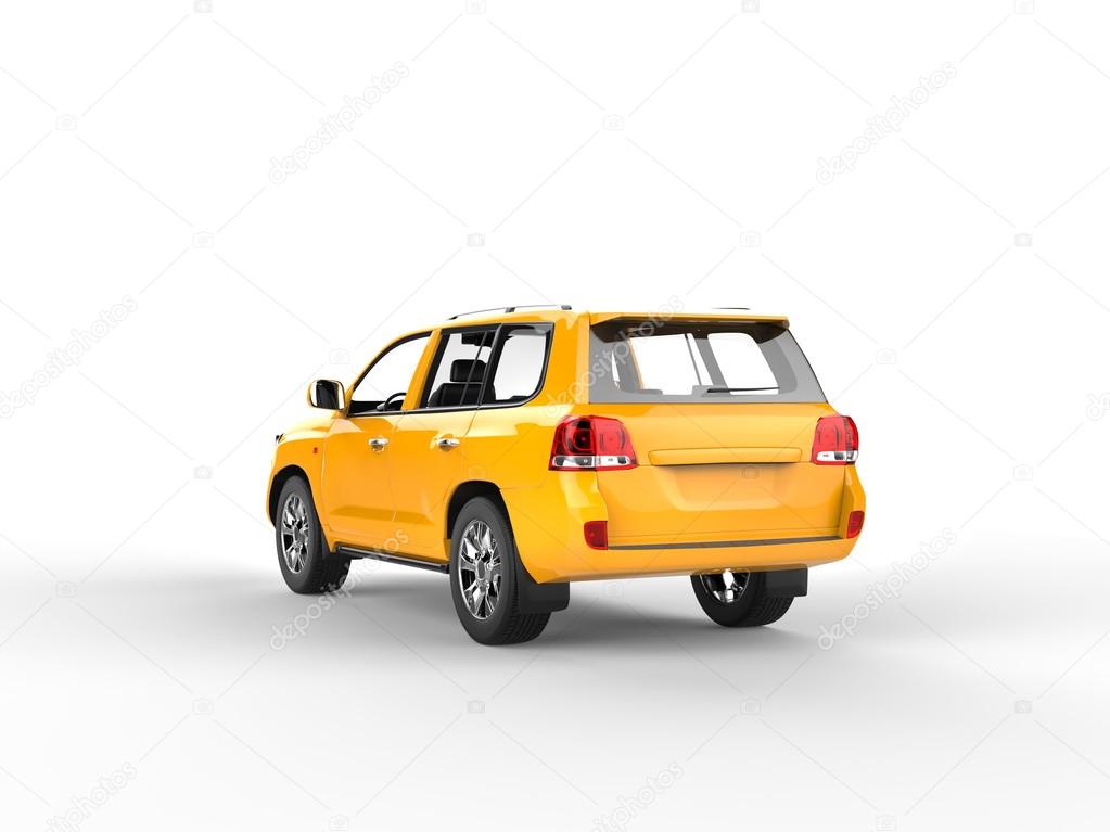 Red SUV - rear view — Stock Editorial Photo © Trimitrius #83383614