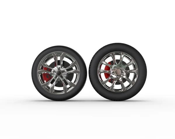 Regular car wheels Stock Photo by ©Trimitrius 99982706