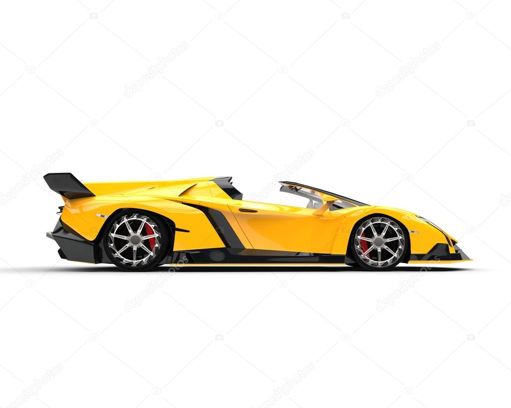 Yellow Supercar - Side View — Stock Photo © Trimitrius #99980444