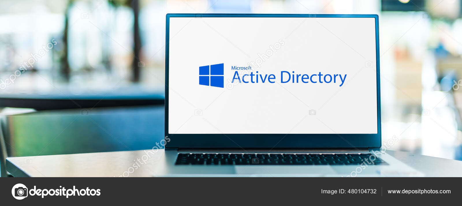 Poznan Pol Sep 2020 Laptop Computer Displaying Logo Active Directory ...