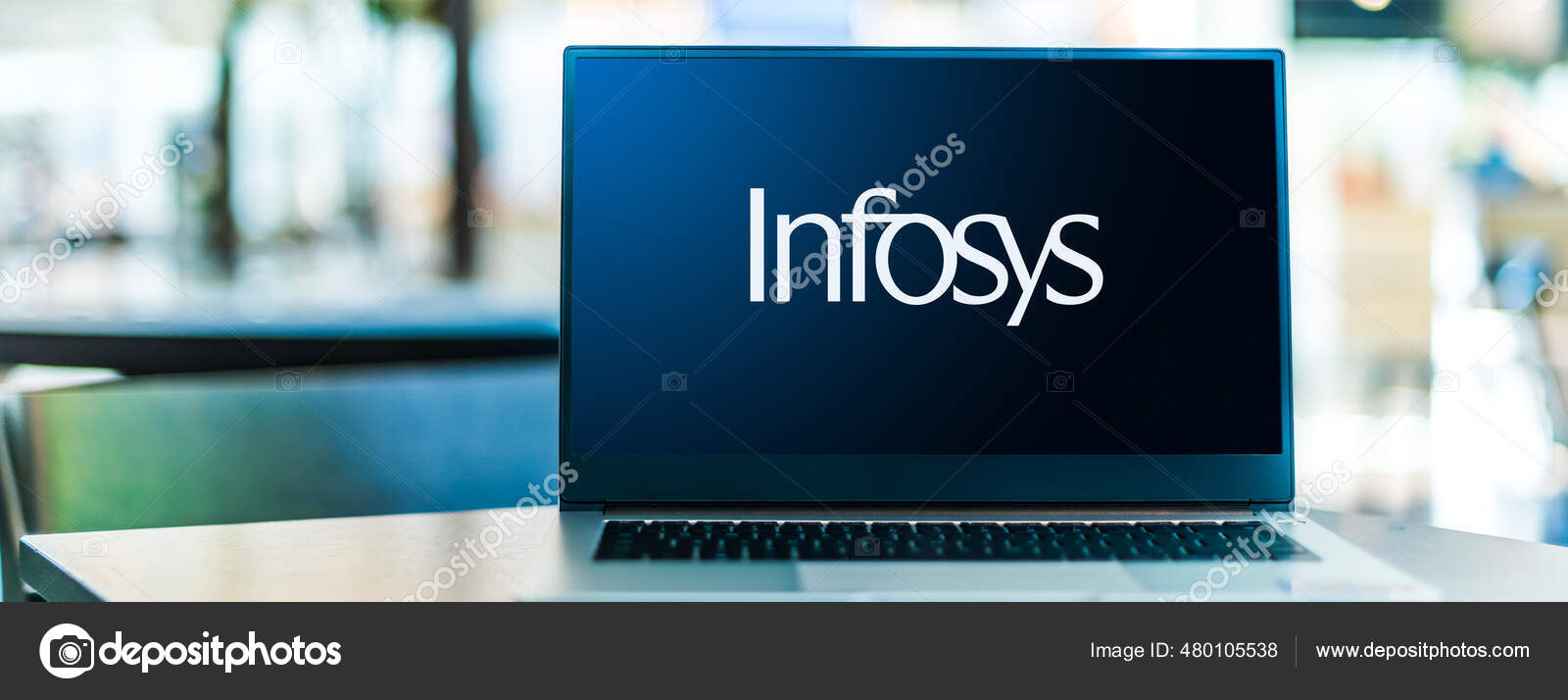 Poznan Pol Sep 2020 Laptop Computer Displaying Logo Infosys Indian ... Poznan Pol Sep 2020 Laptop Computer Displaying Logo Infosys Indian ...